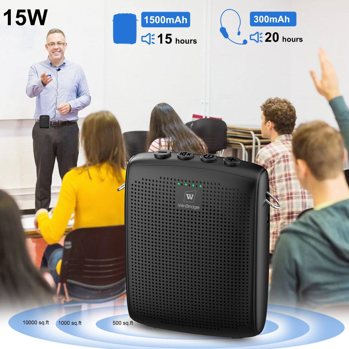 WB002 Amplifier with Wireless Mic – mymickw